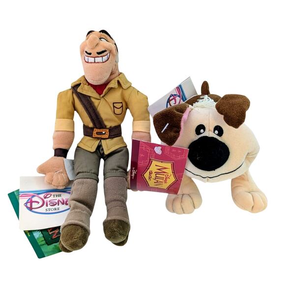 Disney | Toys | Tarzan Clayton Mulan Little Brother Mini Bean Bag Plush ...